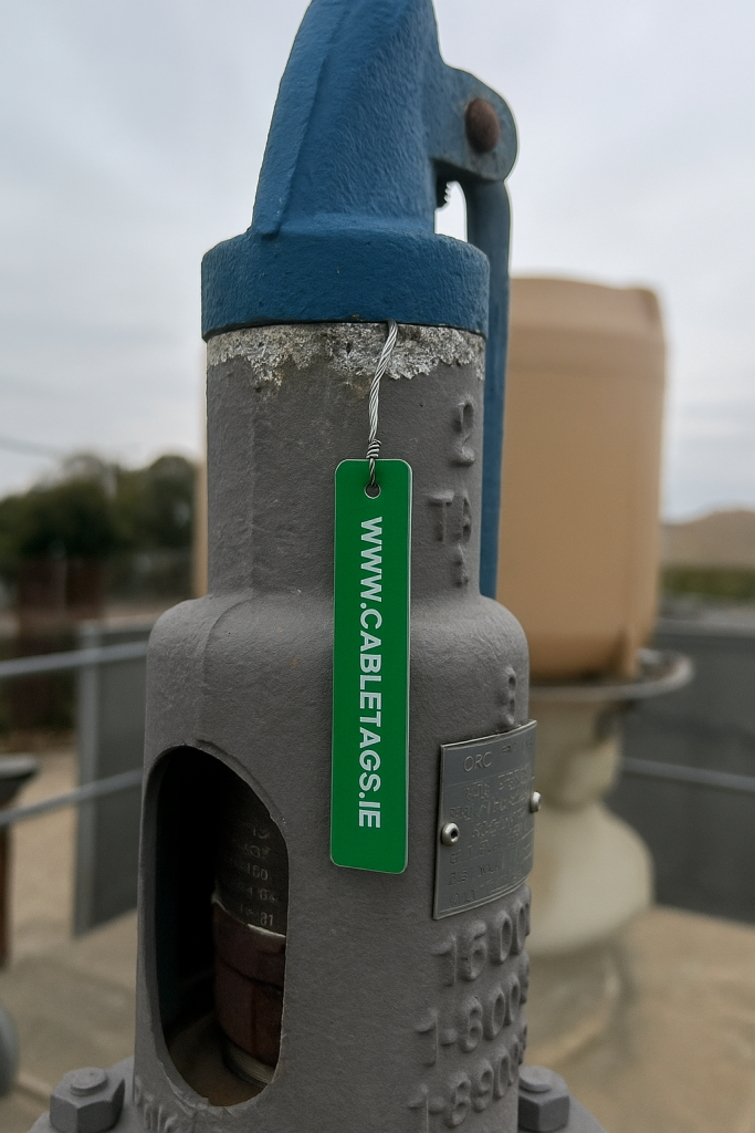 125 x 25mm Engraved Equipment/Valve Tag Label (traffolyte) - Cable Tags ...